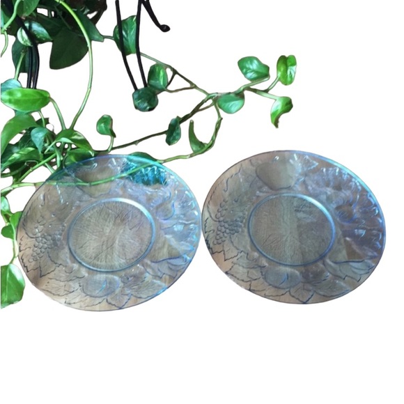 Dining | Vintage Blue Depression Glass Plates | Poshmark